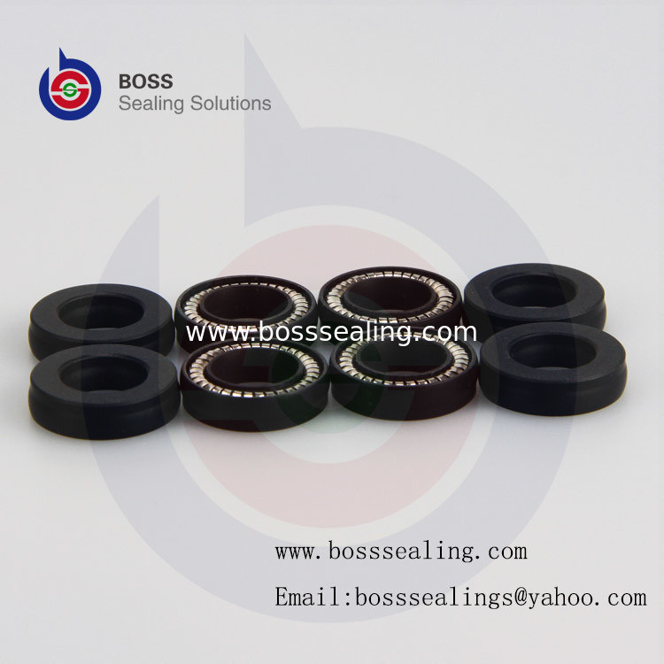 CARBON GRAPHITE GLASS MOS2 Filled PTFE Spring Energized Face Seal ...