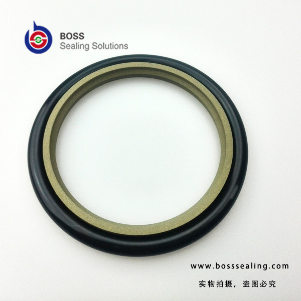 Single acting PTFE bronze rubber hydraulic cylinder rod seal BSJ