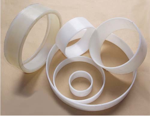 Black white POM backup seal ring POM guide ring POM wear ring large and ...